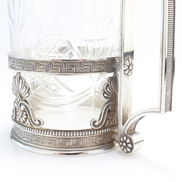 Faberge Silver Tea Glass Holder Moscow C1900