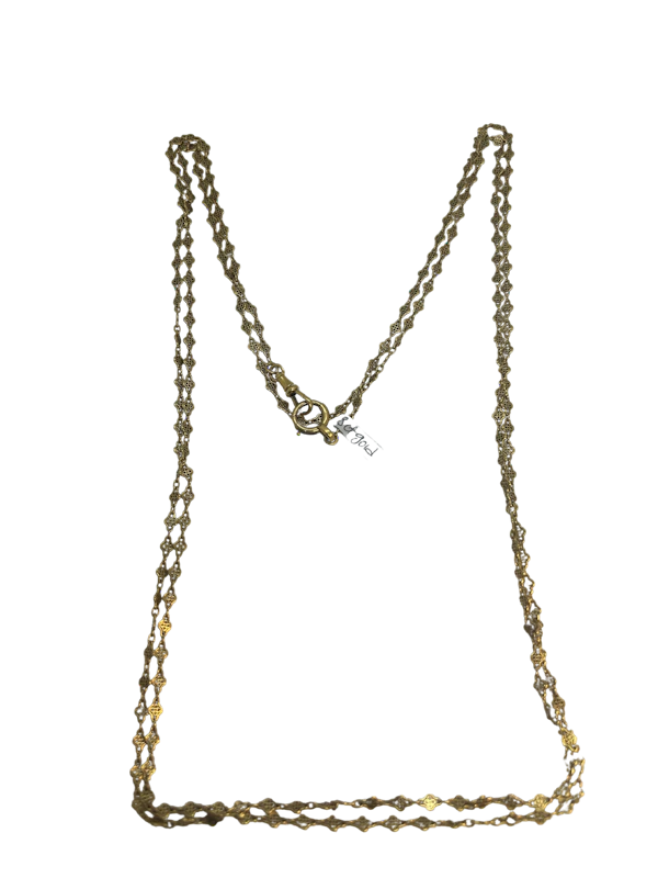 Lovely and wearable Art Nouveau French 18ct gold long chain at Deco ...